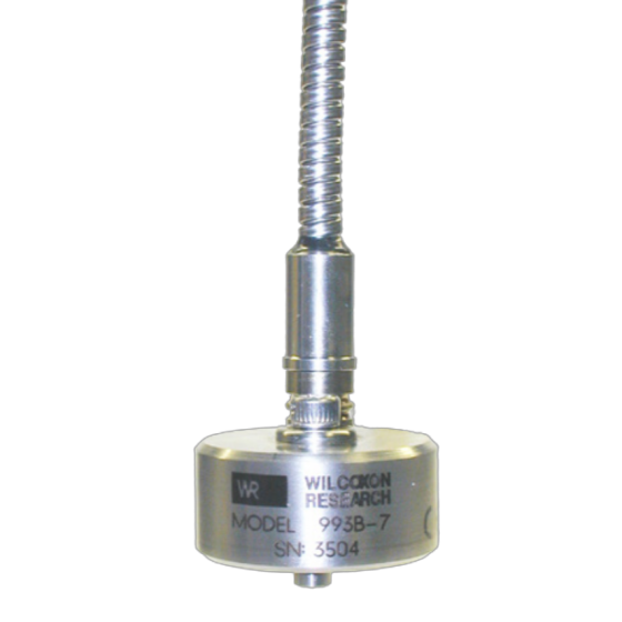 993B-5 3-axis accelerometer with armored integral cable